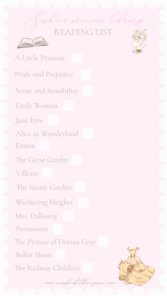 Introducing Sophie’s Princess Library